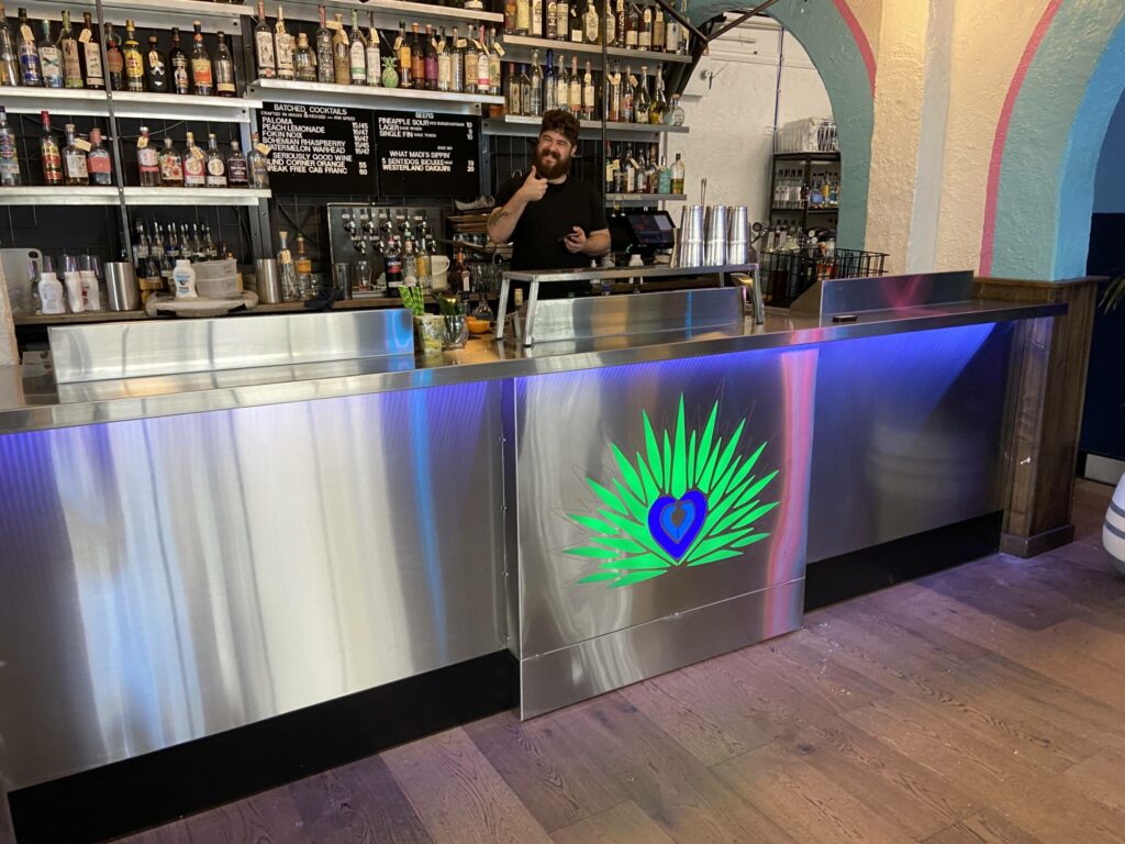 Neon Palms: Custom Commercial Bar Fit-out | Past Projects | Caterall ...